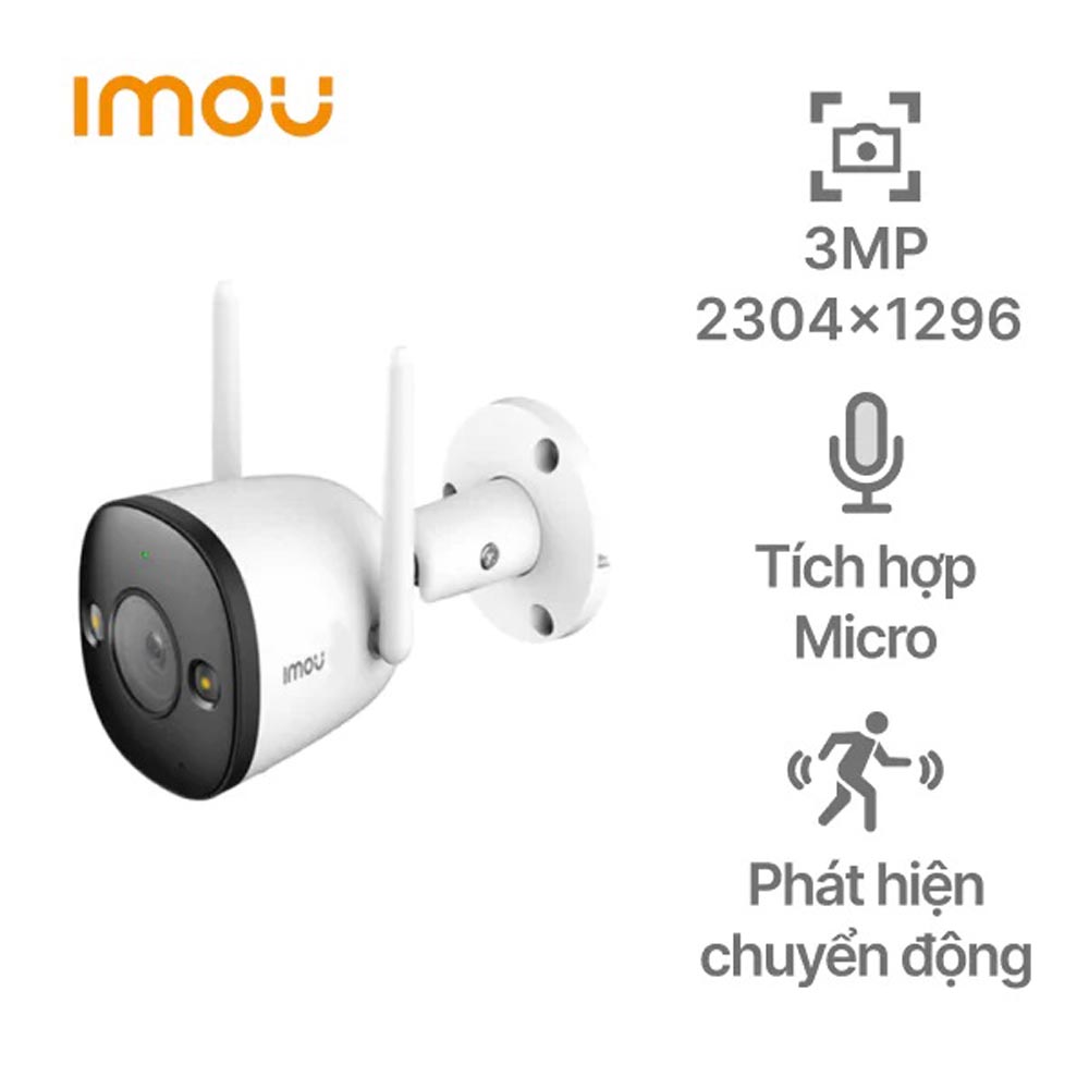 Camera Wifi Ngoài Trời IMOU IPC-F32FP FULL COLOR 3MP – Long Nhân